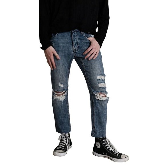 One Teaspoon | Jeans | Man X One Teaspoon Mens Jeans Size 3r Blue Suede ...